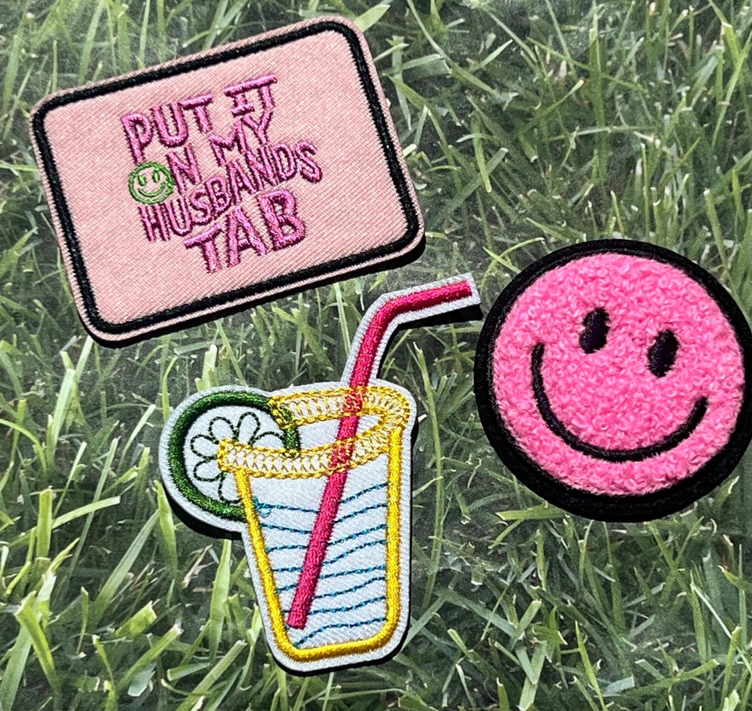 Husband Tab Iron on Patches, Trucker Hat Patches, Clothing, Bags ...