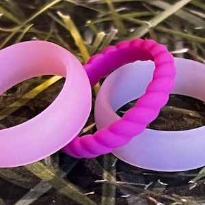Glow in the Dark Silicone Rings, Water Proof, Wedding, Eco Friendly ...