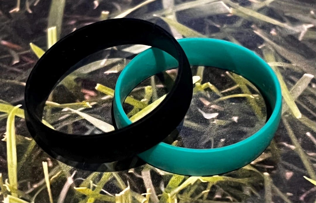 Thinner Band Silicone Rings, Stackable, Water Proof, Wedding, Eco ...