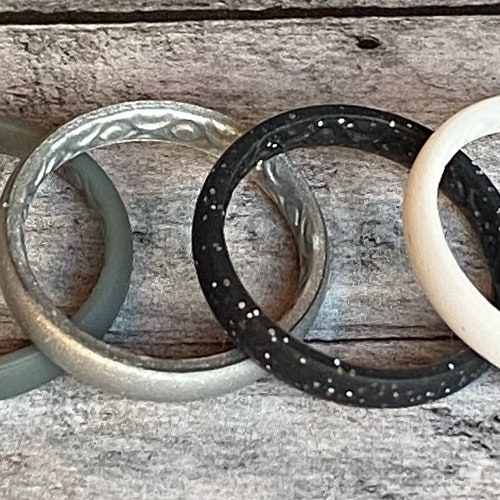 Silicone Rings Stackable Water Proof Wedding Eco Friendly - Etsy