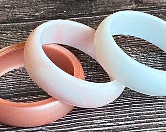 Silicone Rings Stackable Water Proof Wedding Eco Friendly - Etsy
