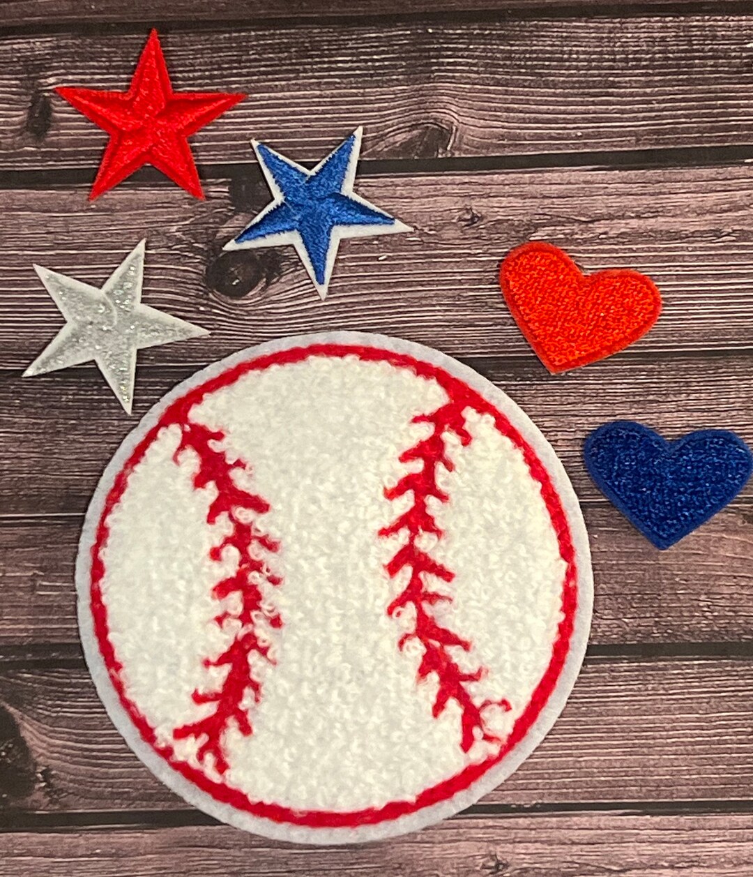 Baseball Theme Iron on Patches, Trucker Hat Patches, Clothing, Bags ...
