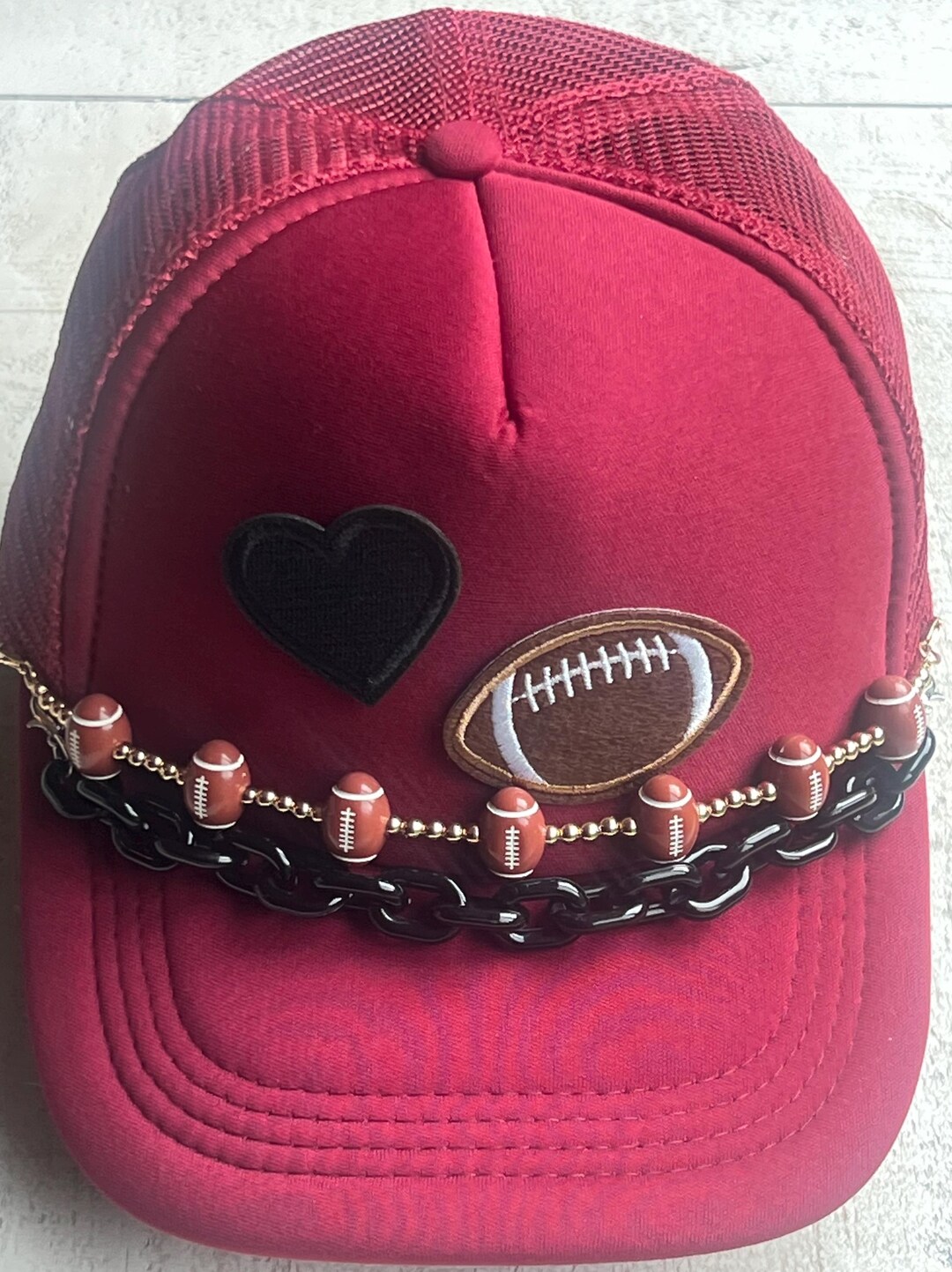 BLACK Chunky Hat Chain, Hat Accessories, Hat Jewelry, Hat Chains, Fun ...