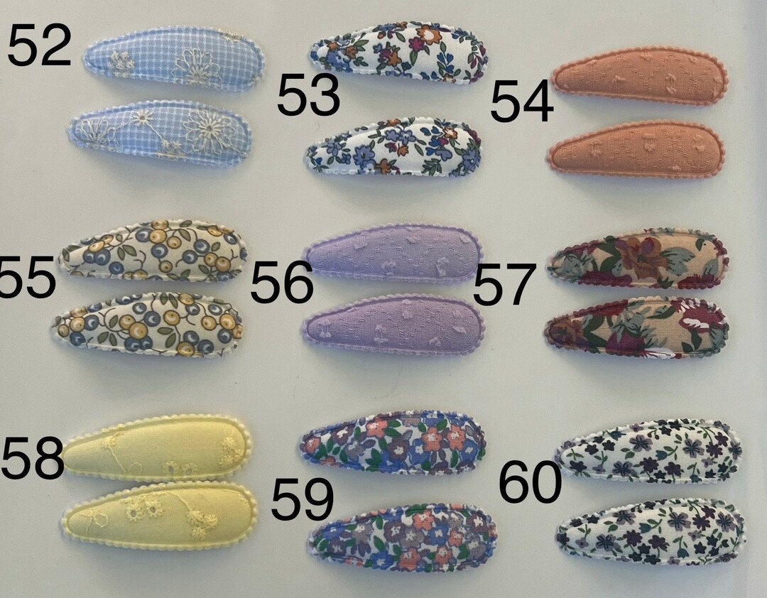 Adorable Fabric Snap Clips, Toddler Hair Clips, Baby Girl Hair Clips ...