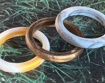Silicone Rings Stackable Water Proof Wedding Eco Friendly | Etsy