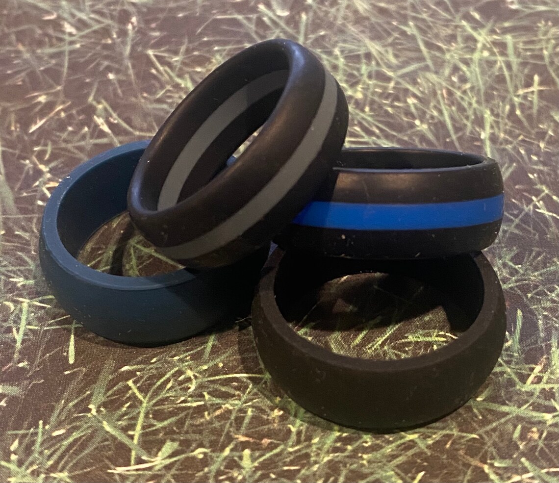 Thin Blue Line, Law Enforcement, Support, Blue Awareness, Silicone ...