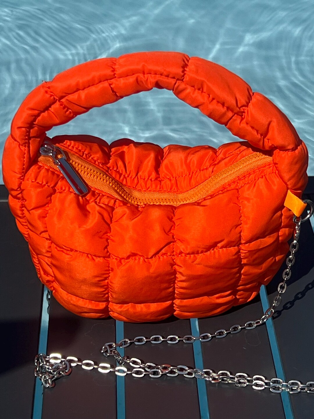 Trendy Quilted Puffy Mini Crossover Handbag With Detachable Strap ...
