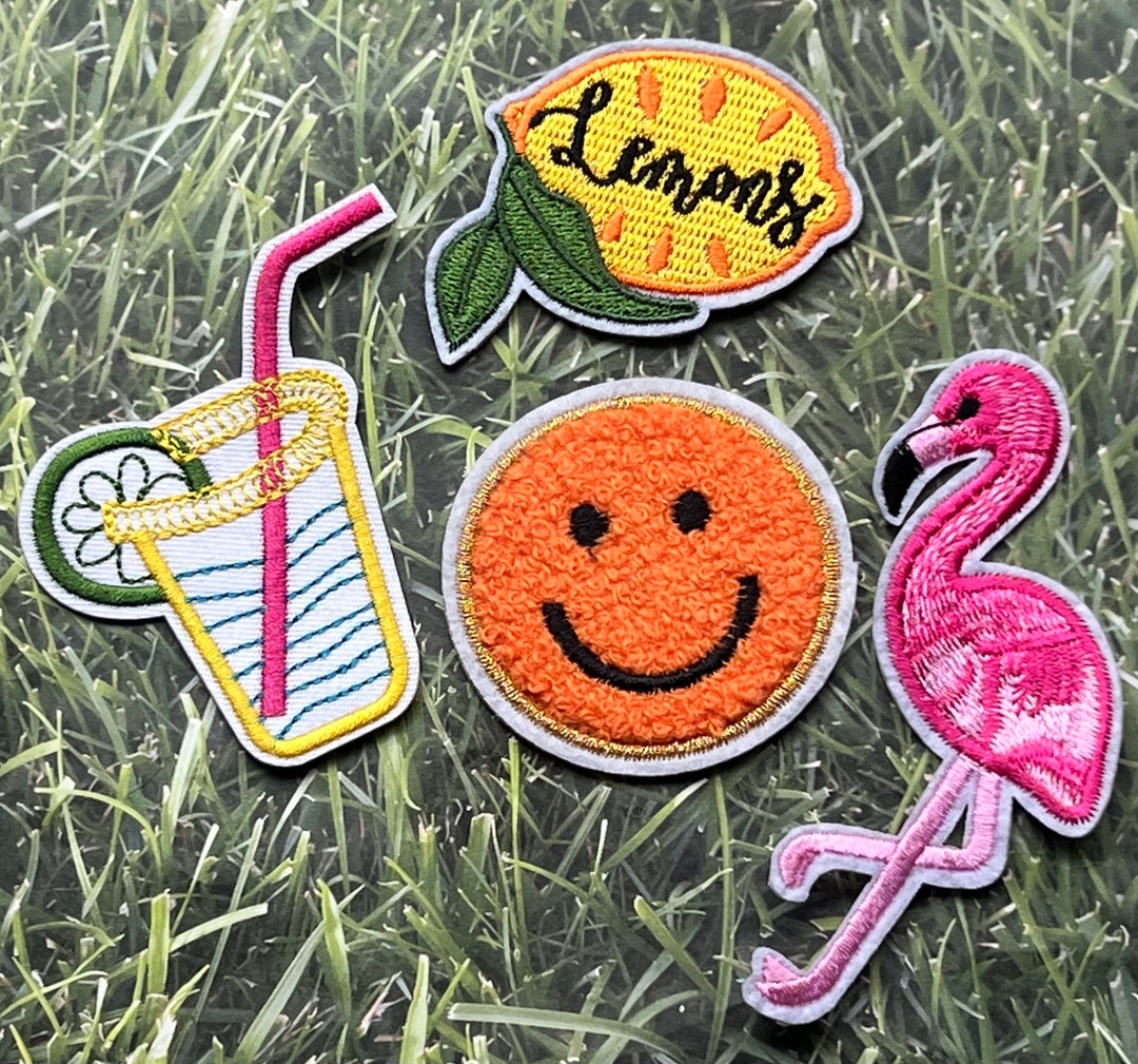 Summer Theme Iron on Patches, Trucker Hat Patches, Clothing, Bags, Iron ...