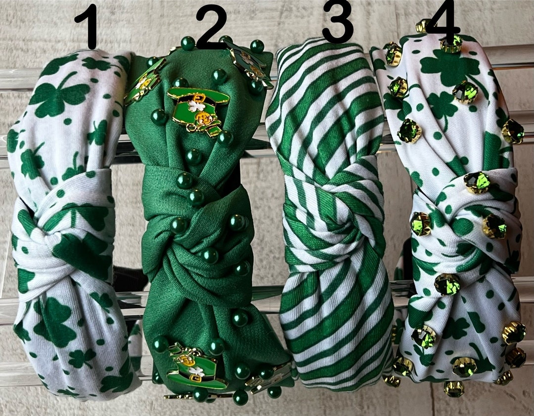 St. Patrick’s Day Trendy Headbands, Women’s, Girls, Hearts, Love, Gifts ...