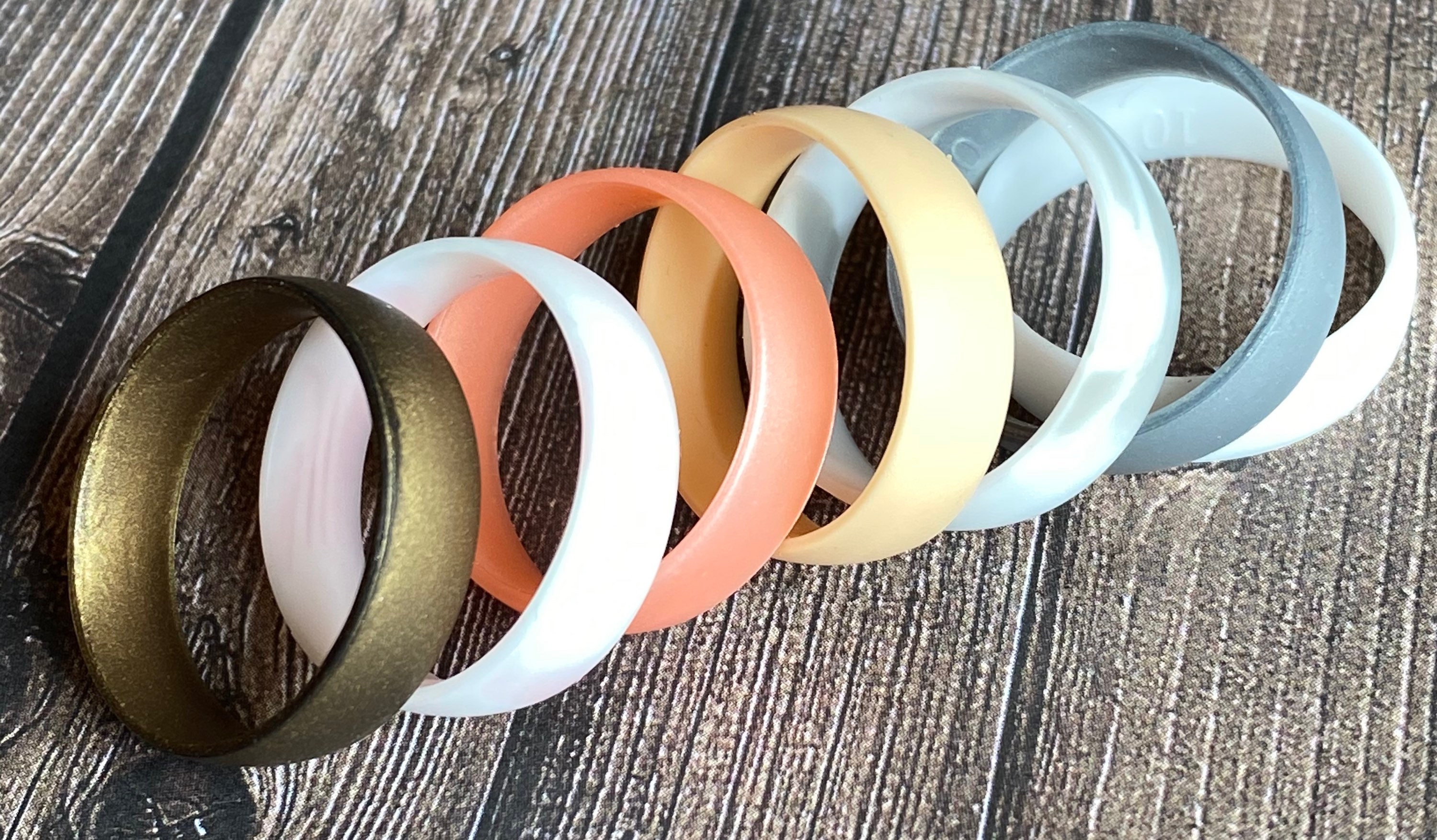 Silicone Rings Stackable Water Proof Wedding Eco Friendly - Etsy