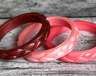 Glitter Silicone Rings, Stackable, Water Proof, Wedding, Eco Friendly ...
