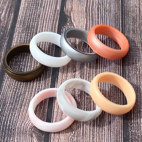 Silicone Rings Stackable Water Proof Wedding Eco Friendly - Etsy