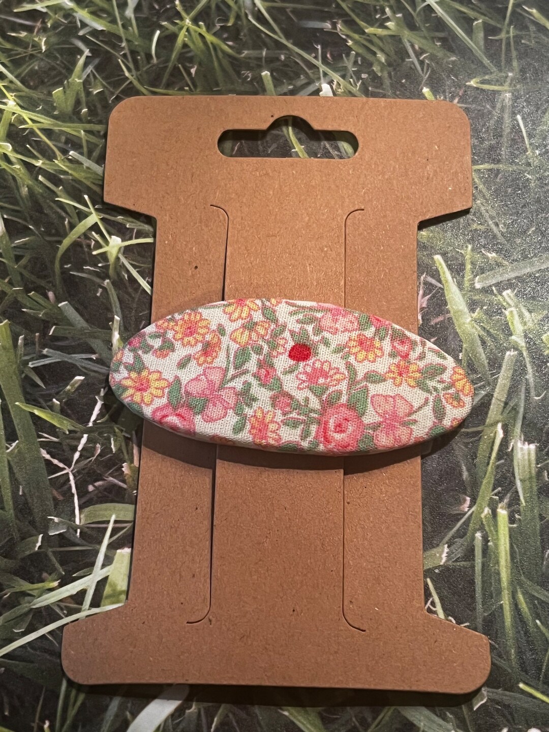 Vintage Floral Fabric Snap Clips, Hair Clips, Super Cute, Dress up or ...