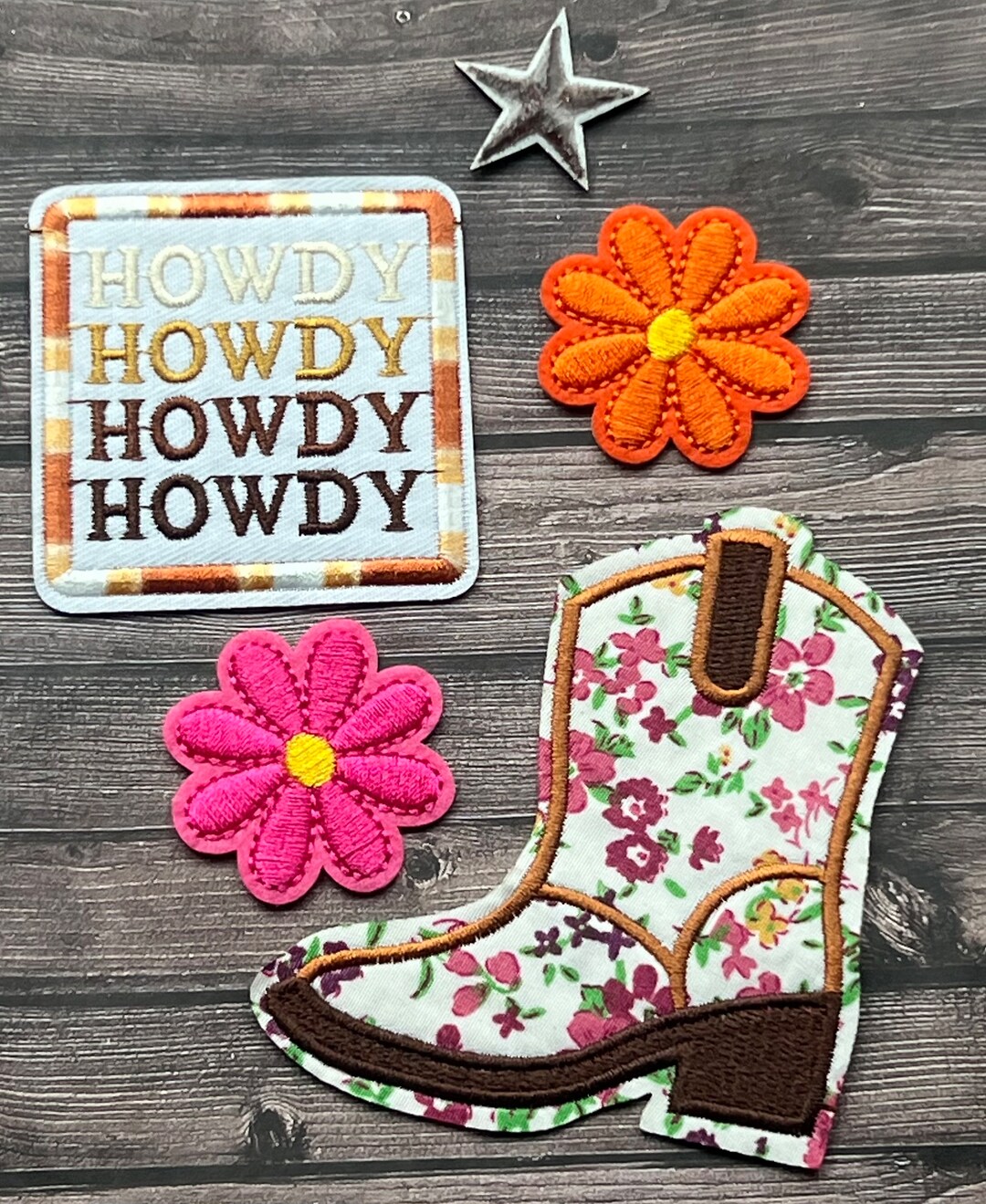 Western Iron on Patches, Trucker Hat Patches, Clothing, Bags ...