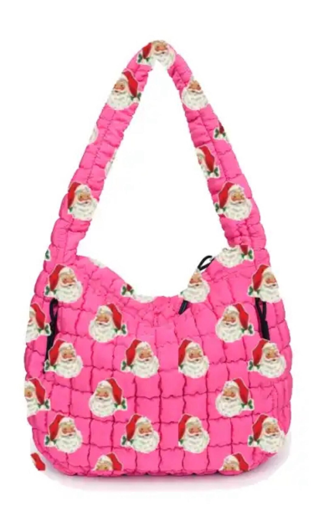 Santa Quilted Hobo Tote Bag, Pre-order Just in Time for the Holidays ...