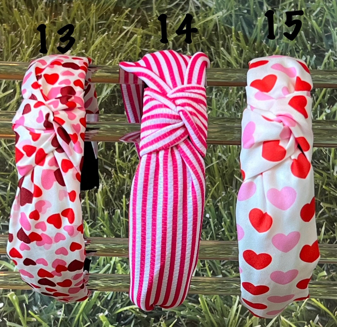 Valentines Day Trendy Headbands, Women’s, Girls, Hearts, Love, Gifts ...