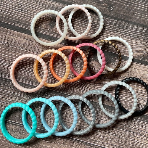 Silicone Rings Stackable Water Proof Wedding Eco Friendly - Etsy