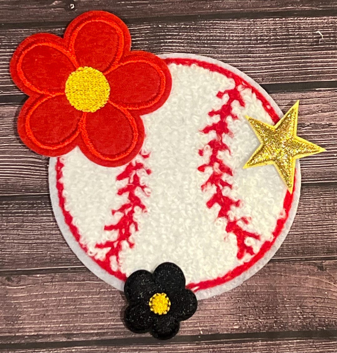 Baseball Theme Iron on Patches, Trucker Hat Patches, Clothing, Bags ...