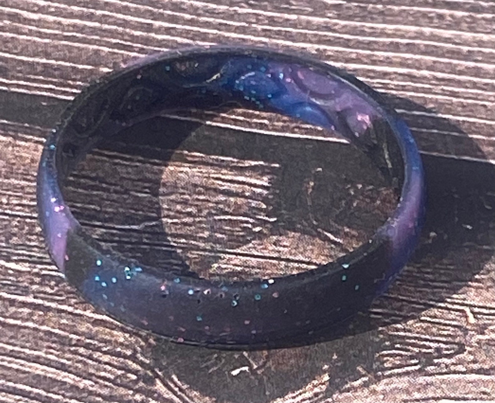 Tie Dye Dreamy Glitter Silicone Ring Stackable Water Proof - Etsy