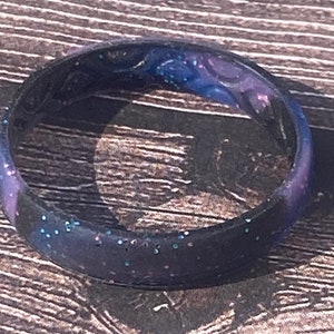 Tie Dye Dreamy Glitter Silicone Ring Stackable Water Proof - Etsy