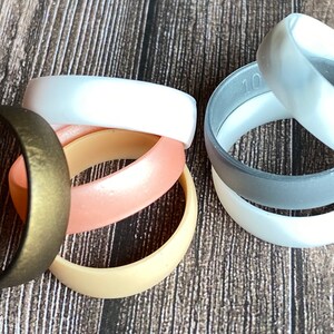 Silicone Rings, Stackable, Water Proof, Wedding, Eco Friendly, Non ...