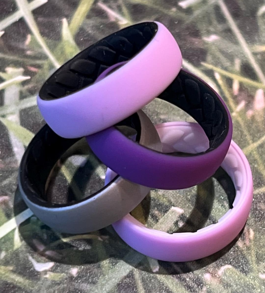 2 Layer Silicone Rings, Wedding Bands, Stackable, Water Proof, Wedding ...