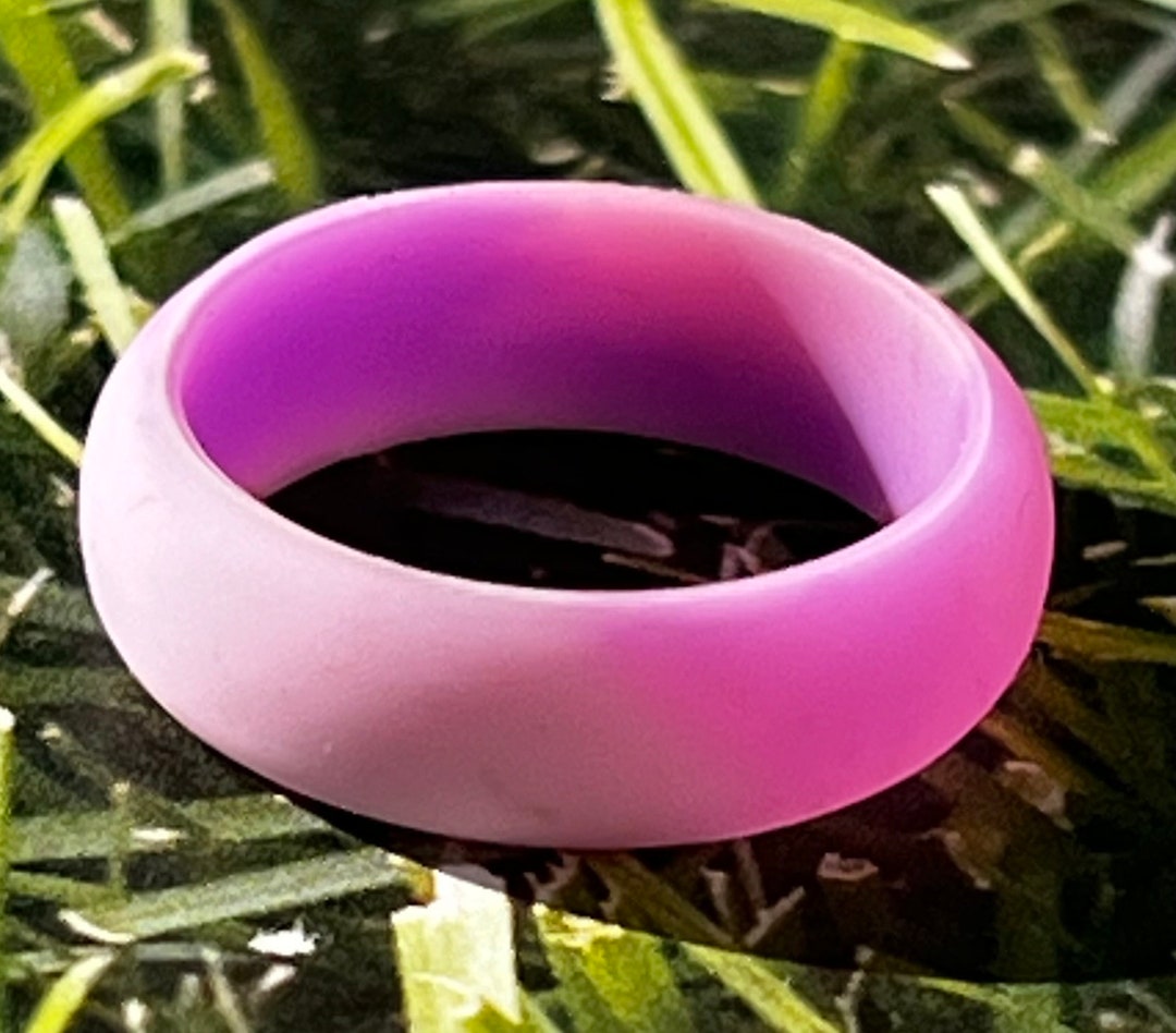 Tie Dye Silicone Ring, Stackable, Water Proof, Wedding, Eco Friendly ...