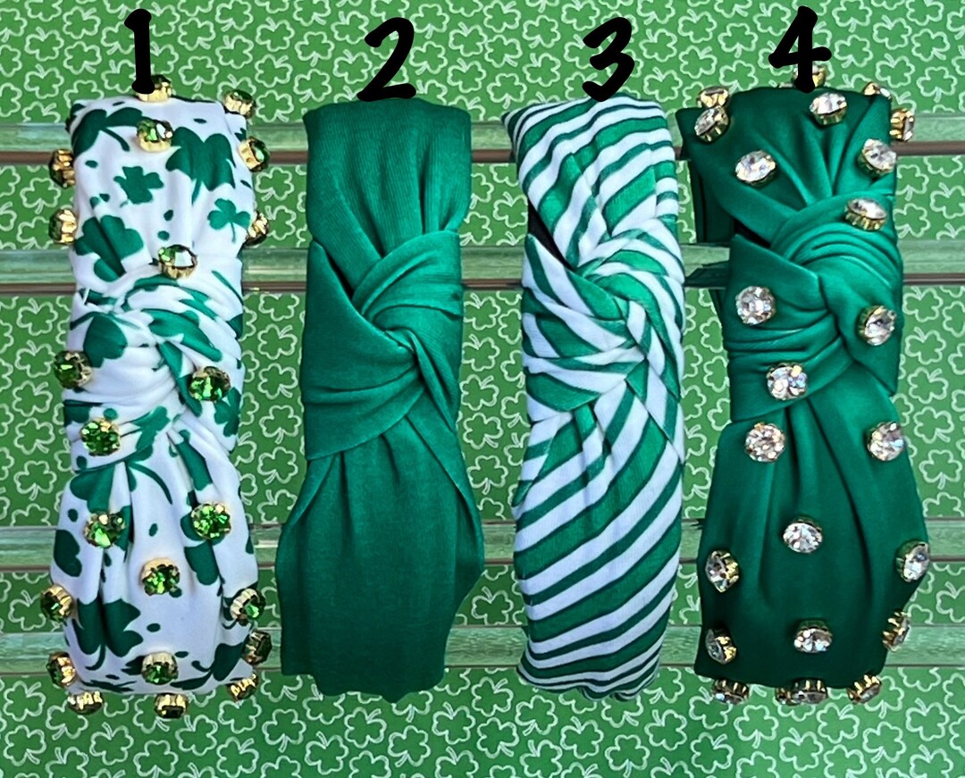 St. Patrick’s Day Trendy Headbands, Women’s, Girls, Hearts, Love, Gifts ...