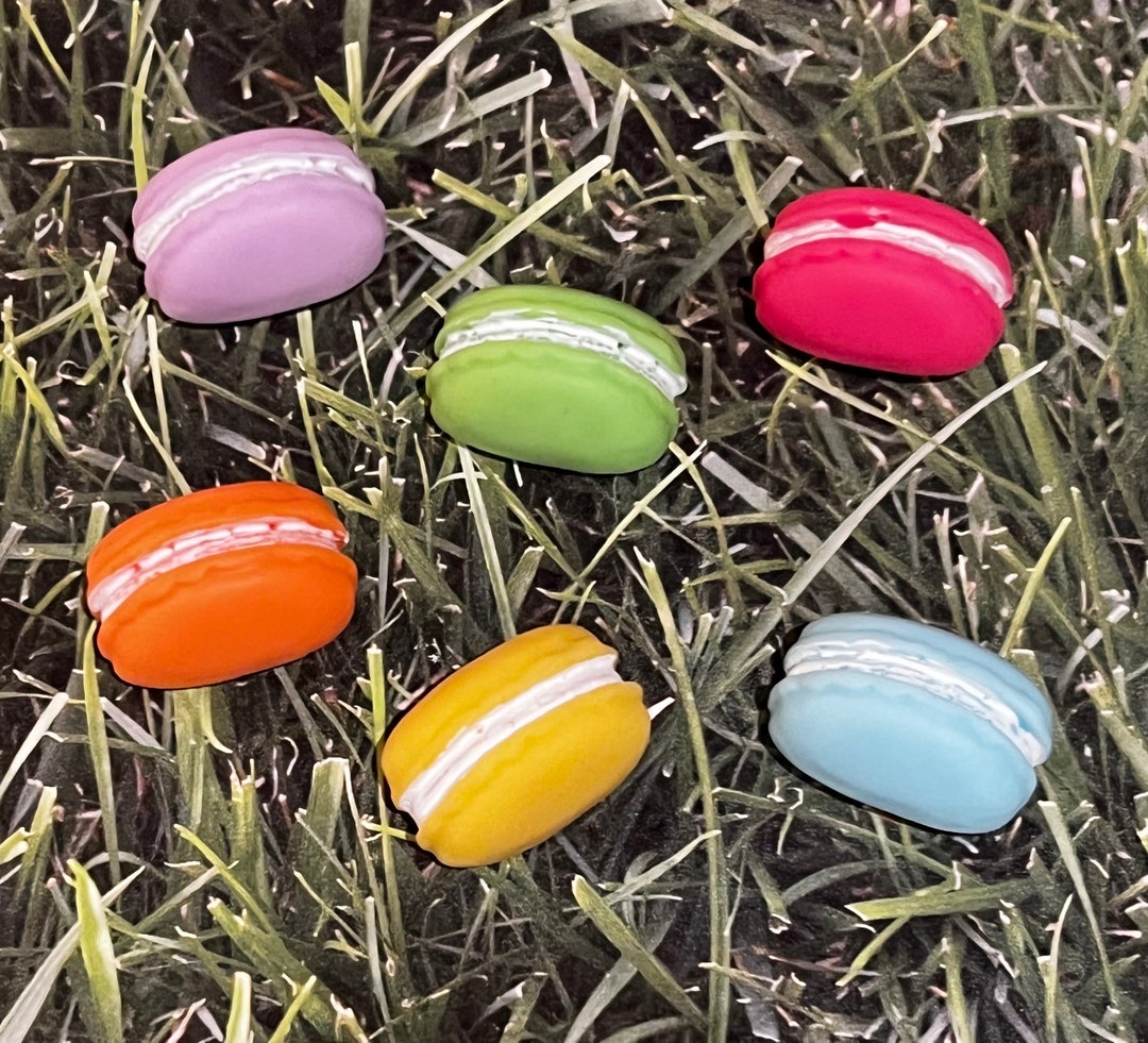 Set of 6 Macaroons Glass Charms, Great Gifts, Top off Your Glass With ...
