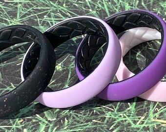 Glitter Silicone Rings, Stackable, Water Proof, Wedding, Eco Friendly ...