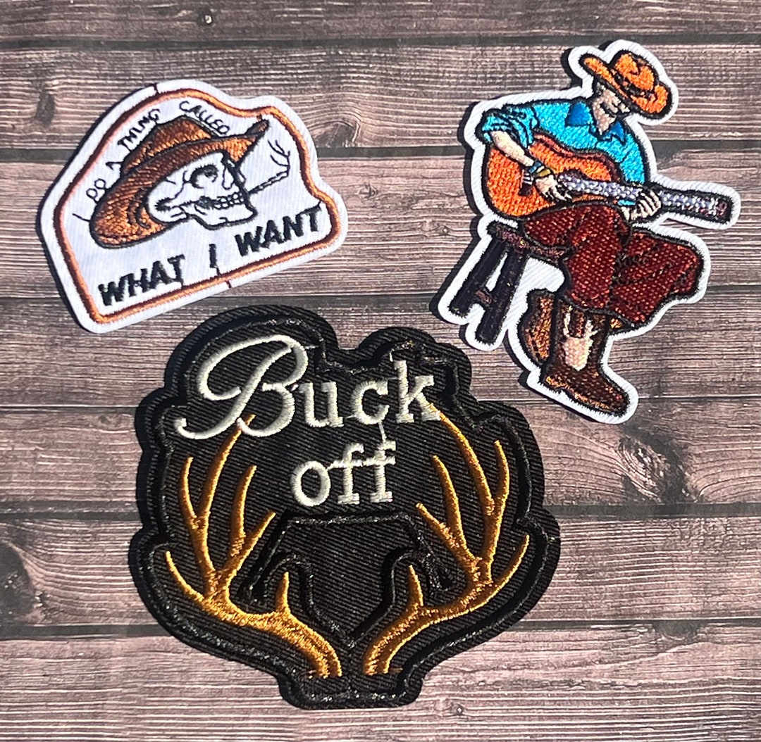Western Iron on Patches, Trucker Hat Patches, Clothing, Bags ...