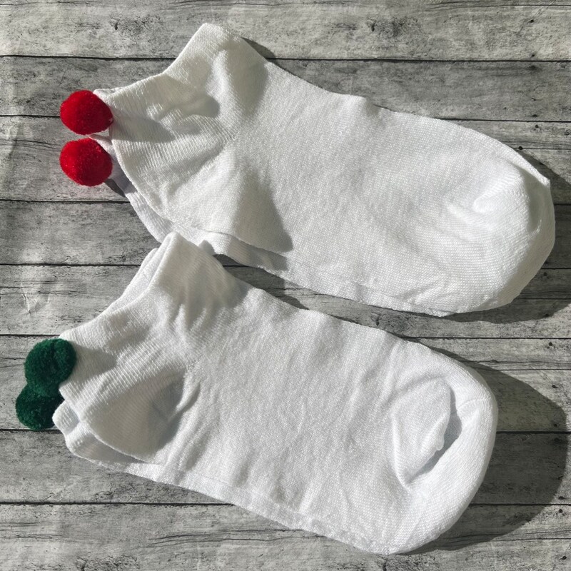 Pom Pom Socks - Etsy