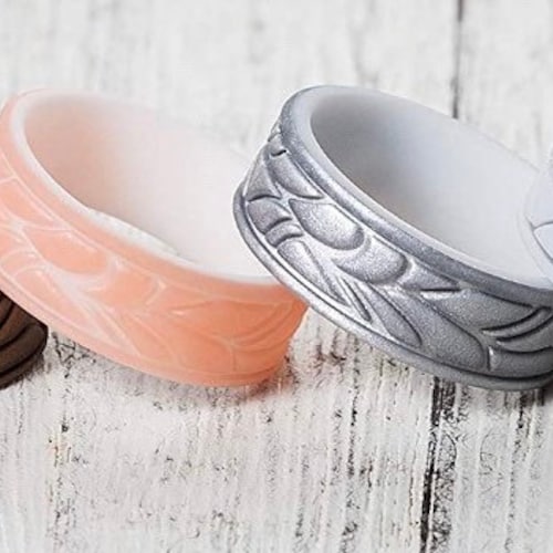 Silicone Rings Stackable Water Proof Wedding Eco Friendly - Etsy