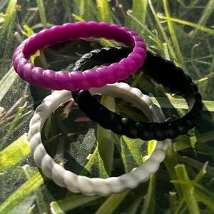 Braided Silicone Rings, Stackable, Water Proof, Eco Friendly, Non-toxic ...