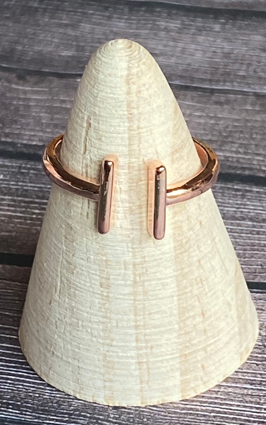 Double Bar Adjustable Ring Looks Great on Its Own or With - Etsy