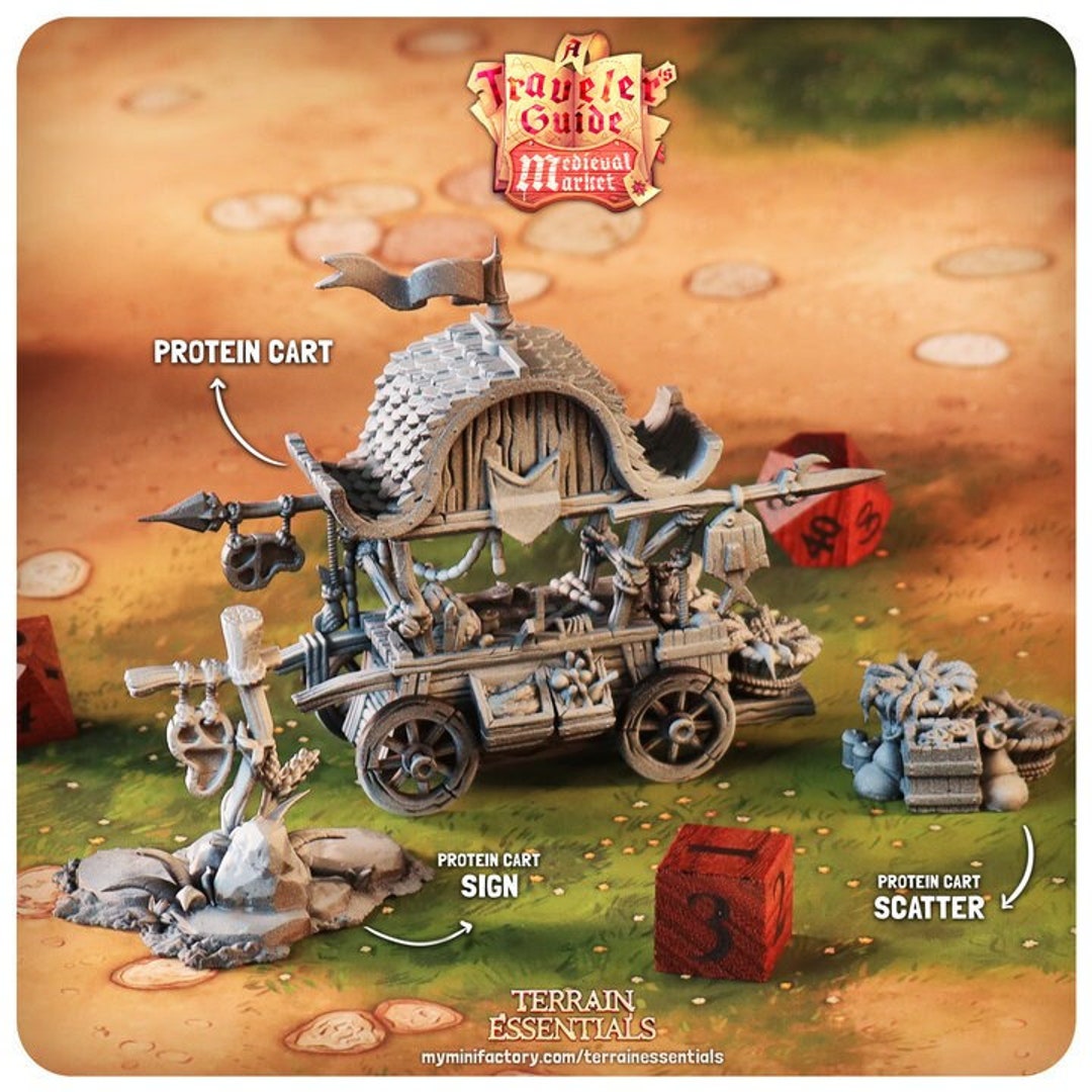 Meat Vendor RPG Minis Tabletop Miniature Terrain D&D Dungeons and ...