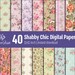 Royal Digital Paper Pack Marie Antoinette Shabby Paper Roses | Etsy