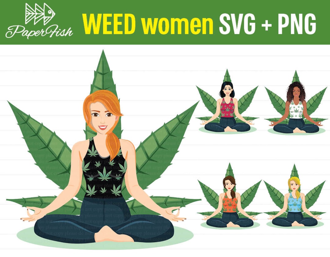 Weed Woman Clipart Cannabis Girl SVG PNG Clipart Marijuana - Etsy Hong Kong