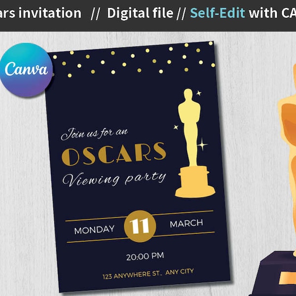 Oscar Invitation - Etsy