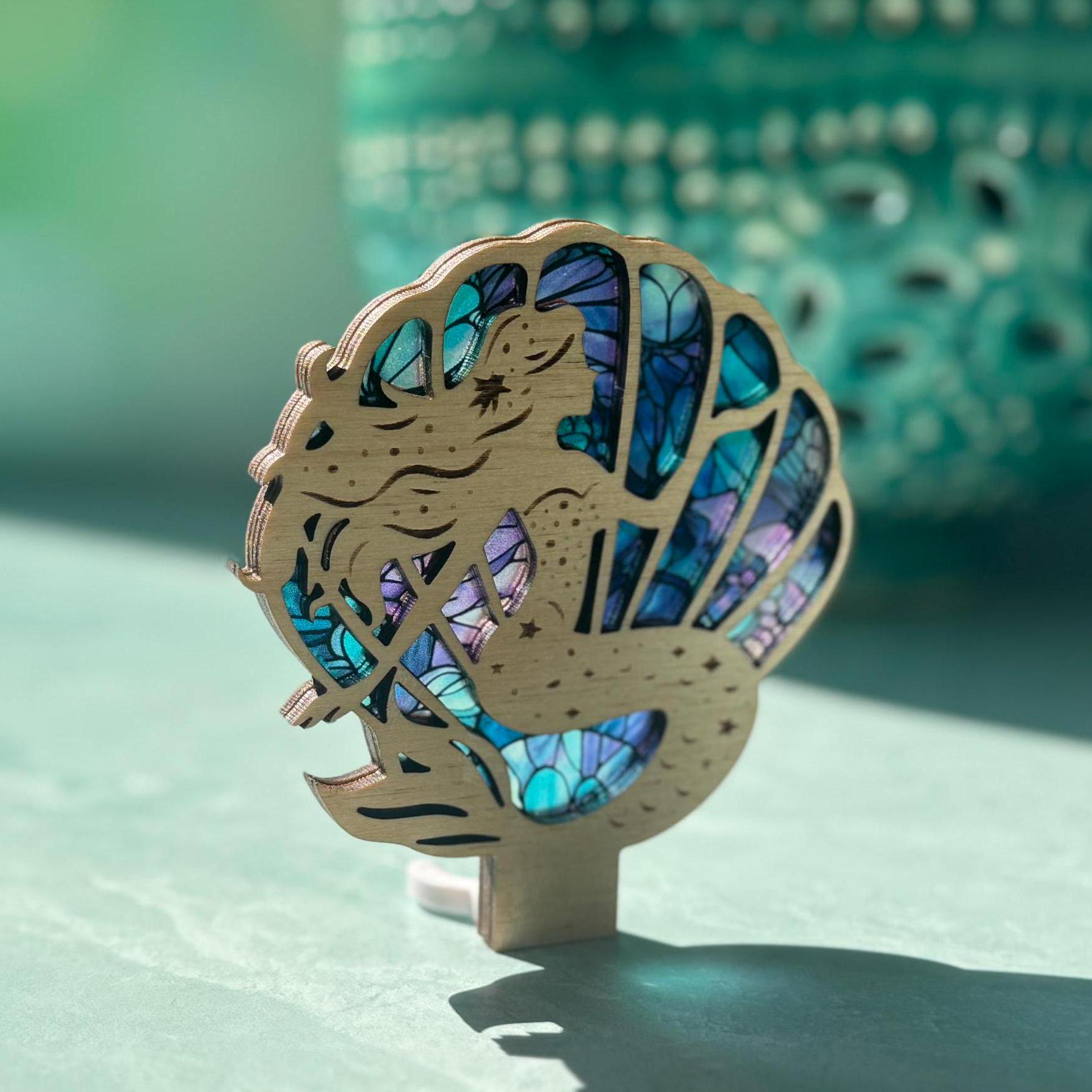 Mermaid Nightlight: Laser Cut Wooden Ocean Nursery Decor - Etsy