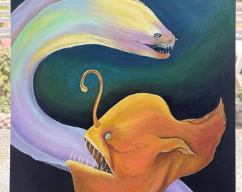 Ocean Oddities Painting - Etsy