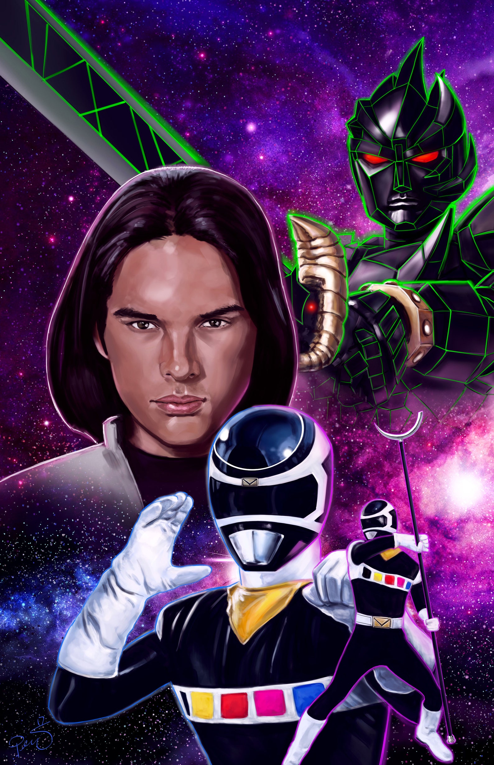 Megaset de impresiones de Power Rangers en el espacio. **SOLO set de 6 ...