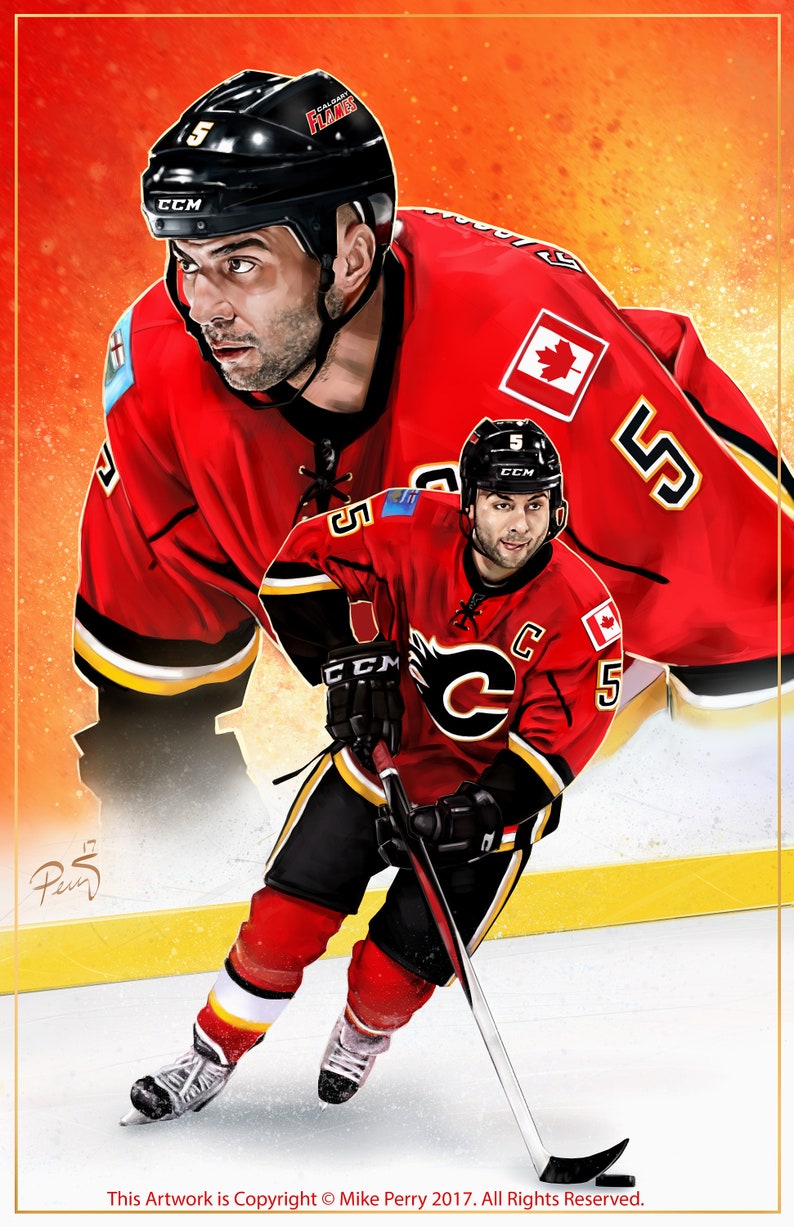 Calgary Flames Captain Mark Giordano - Etsy