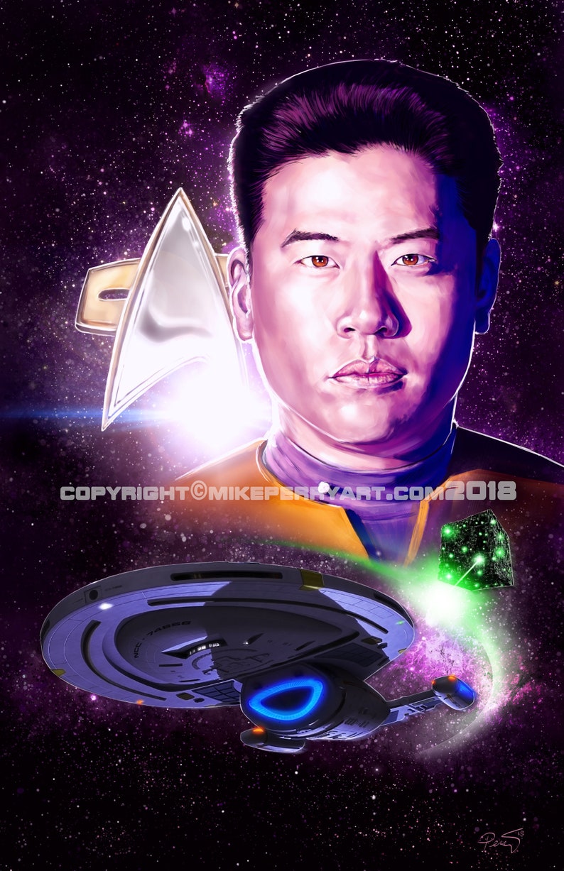 Ensign Kim Portrait From Star Trek Voyager - Etsy