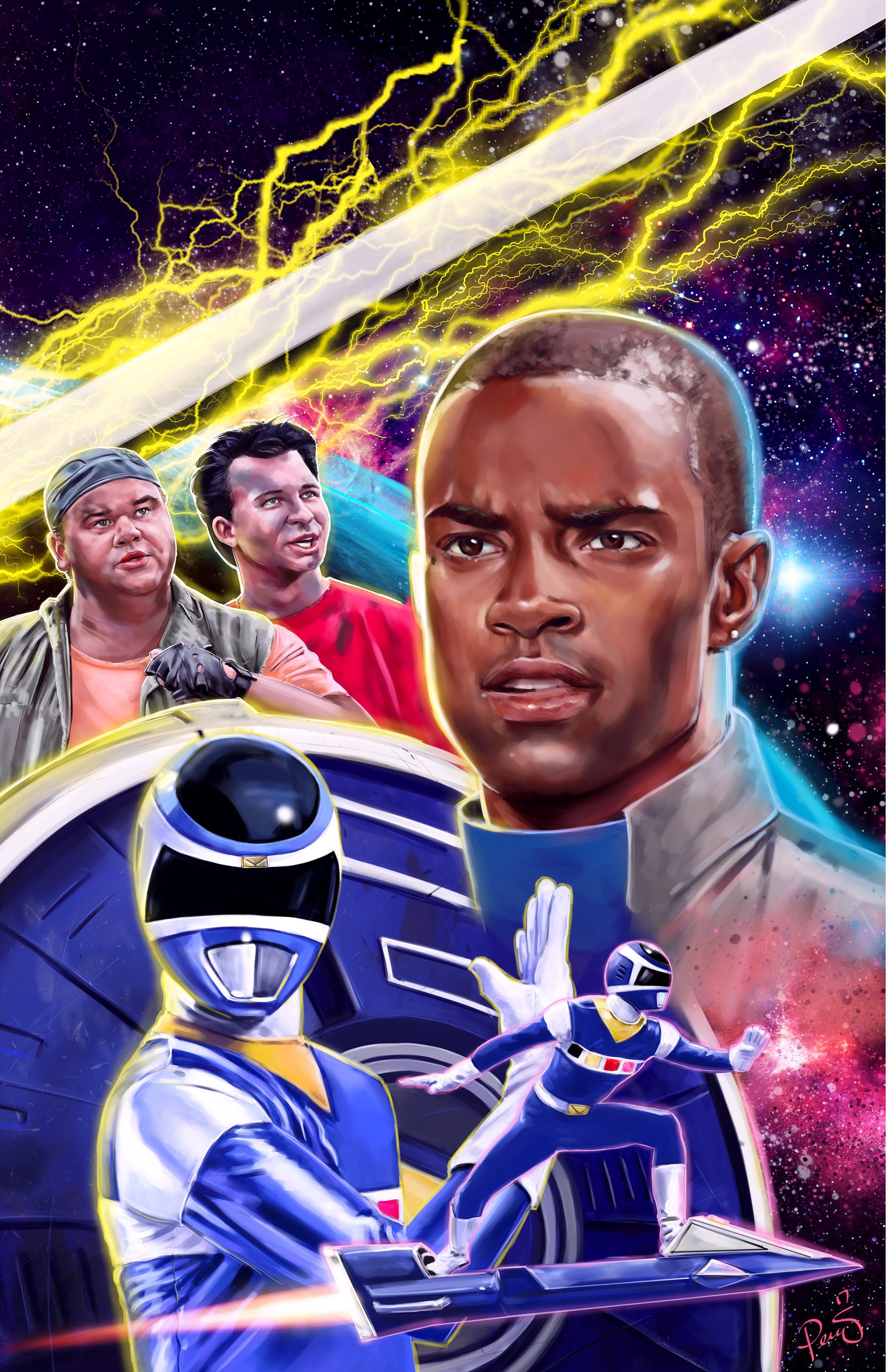 Power Rangers in Space Mega Print Set. 6 Print Set ONLY - Etsy