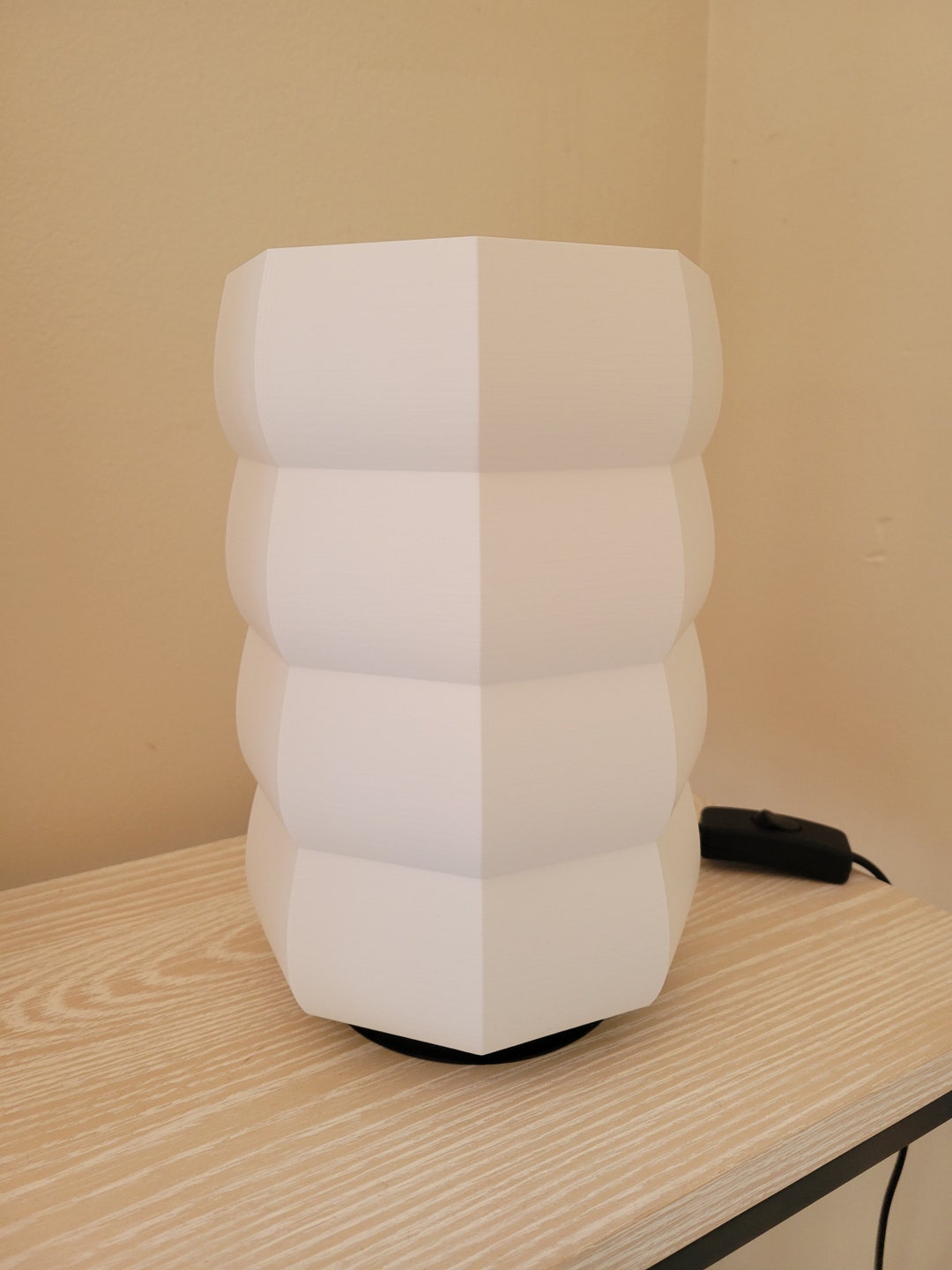 3D Printed Lamp | Corner Lamp | Soft White Light | 800 Lumens - Etsy
