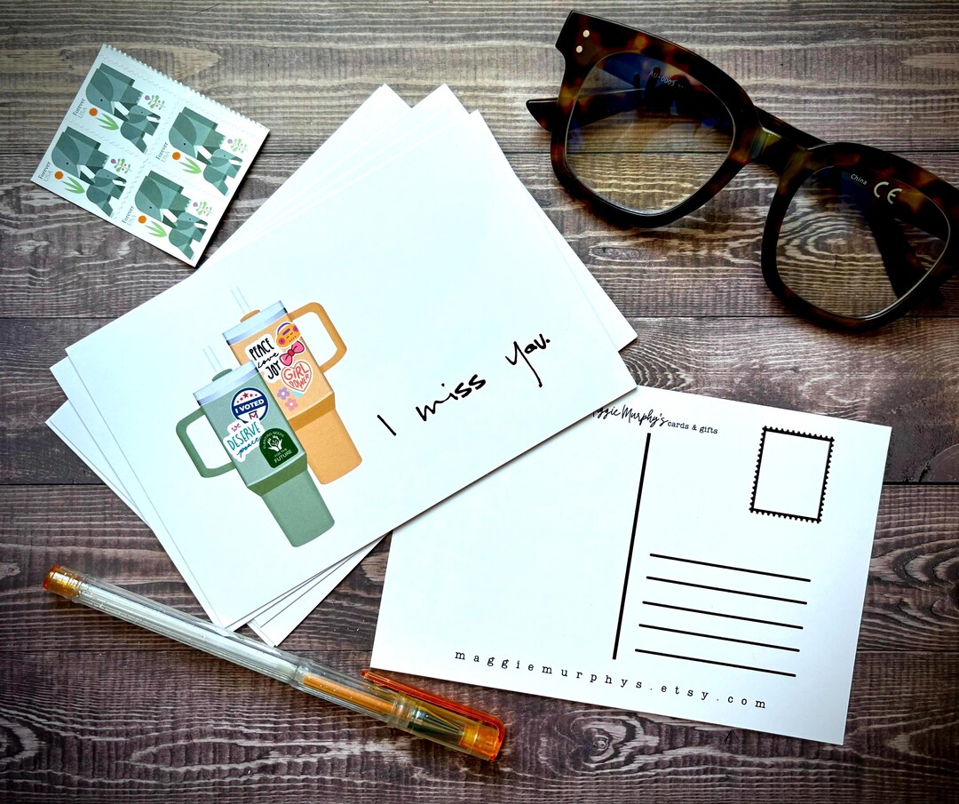 Set of 6 Friendship Postcards - STAMPS INCLUDED - Friendship - Long ...