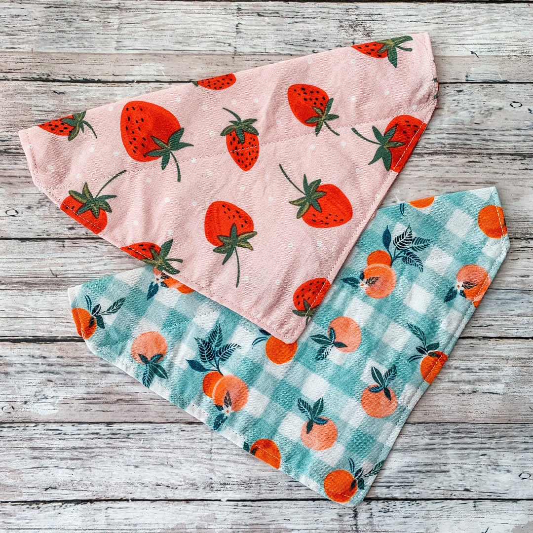 Collar Pet Bandanas - Slides Over Collar - Etsy
