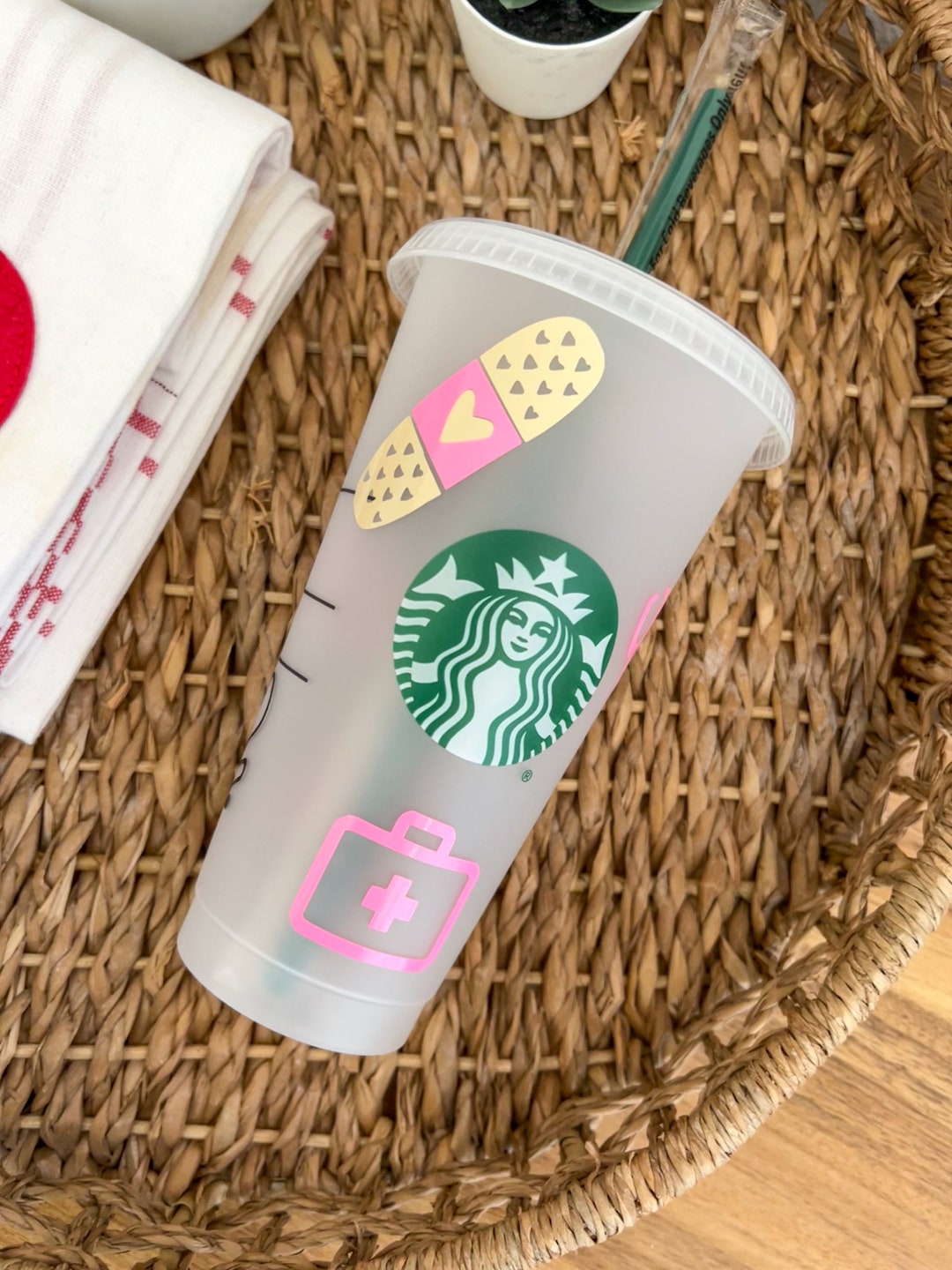 Personalized Nurse Starbucks Cup: 24oz Reusable Cup - Etsy
