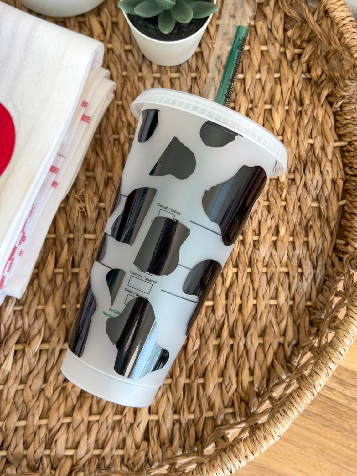 Cow Print Cup Custom Cow Print Cup Personalized Cow Print - Etsy